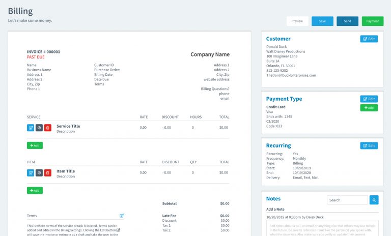Billing Module – Mid Bay Media