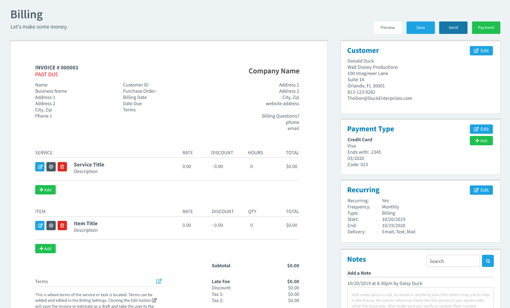 Billing Module – Mid Bay Media